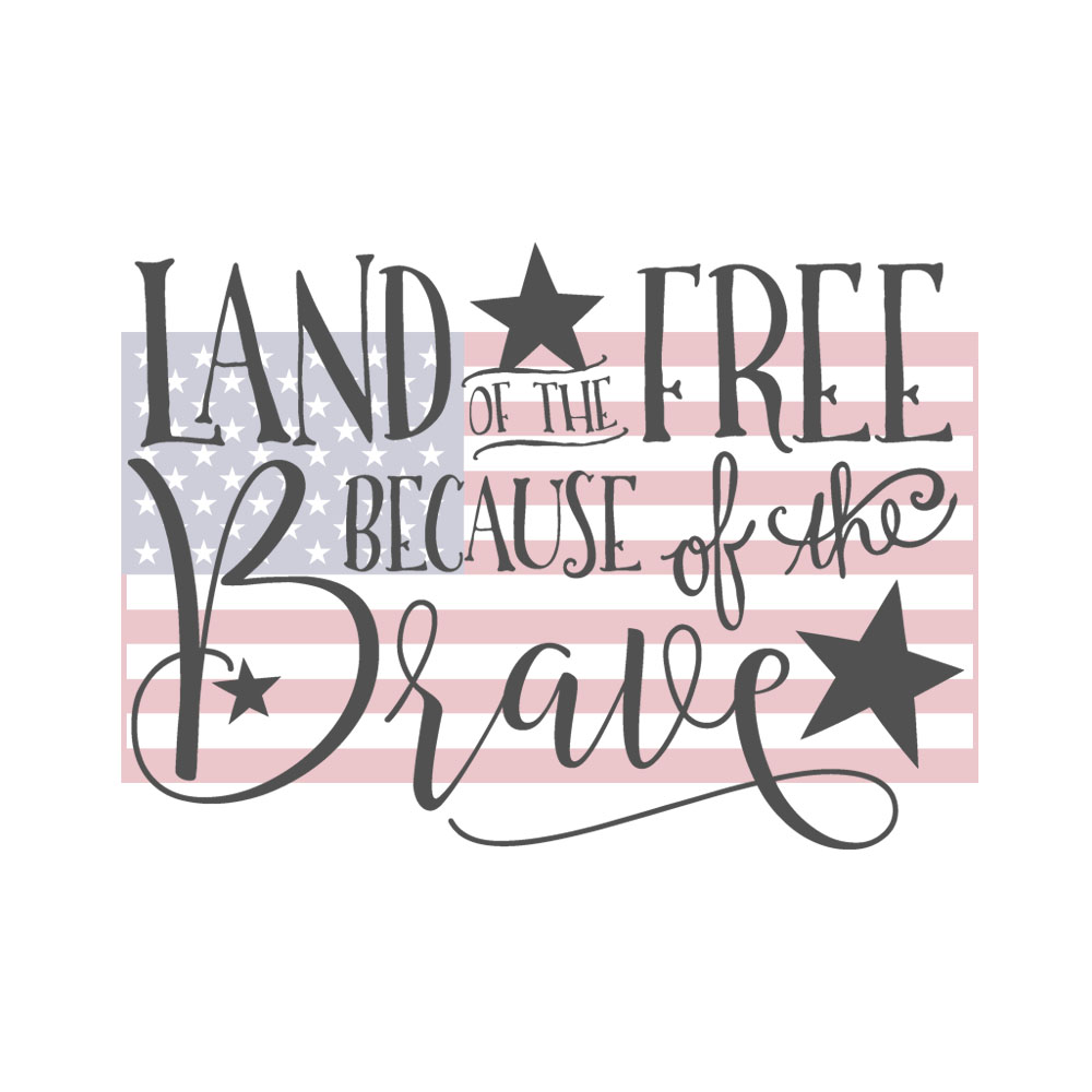 Handcrafted American Flag featuring a Land of the Free design